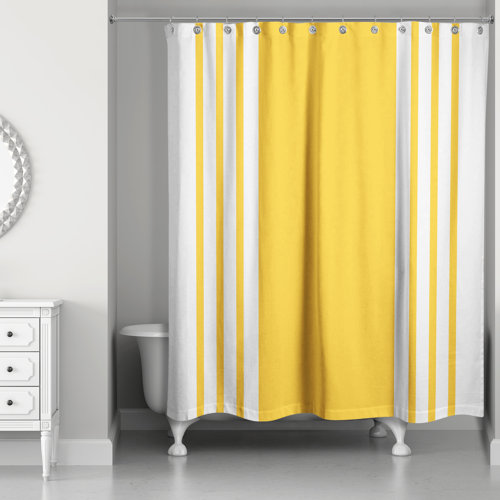 Yellow And Gold Shower Curtains And Shower Liners Youll Love Wayfair Canada